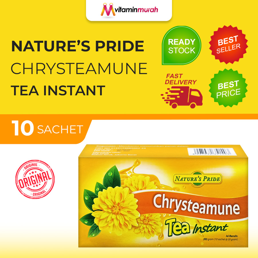 NATURES PRIDE CHRYSTEAMUNE CHRYSANTHEMUM TEA INSTANT 1BOX ISI 10 SACHET ...