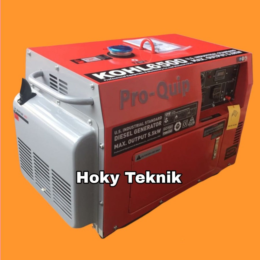 Genset Generator Silent Solar 5500 Watt KOHL 6500 | Lazada Indonesia