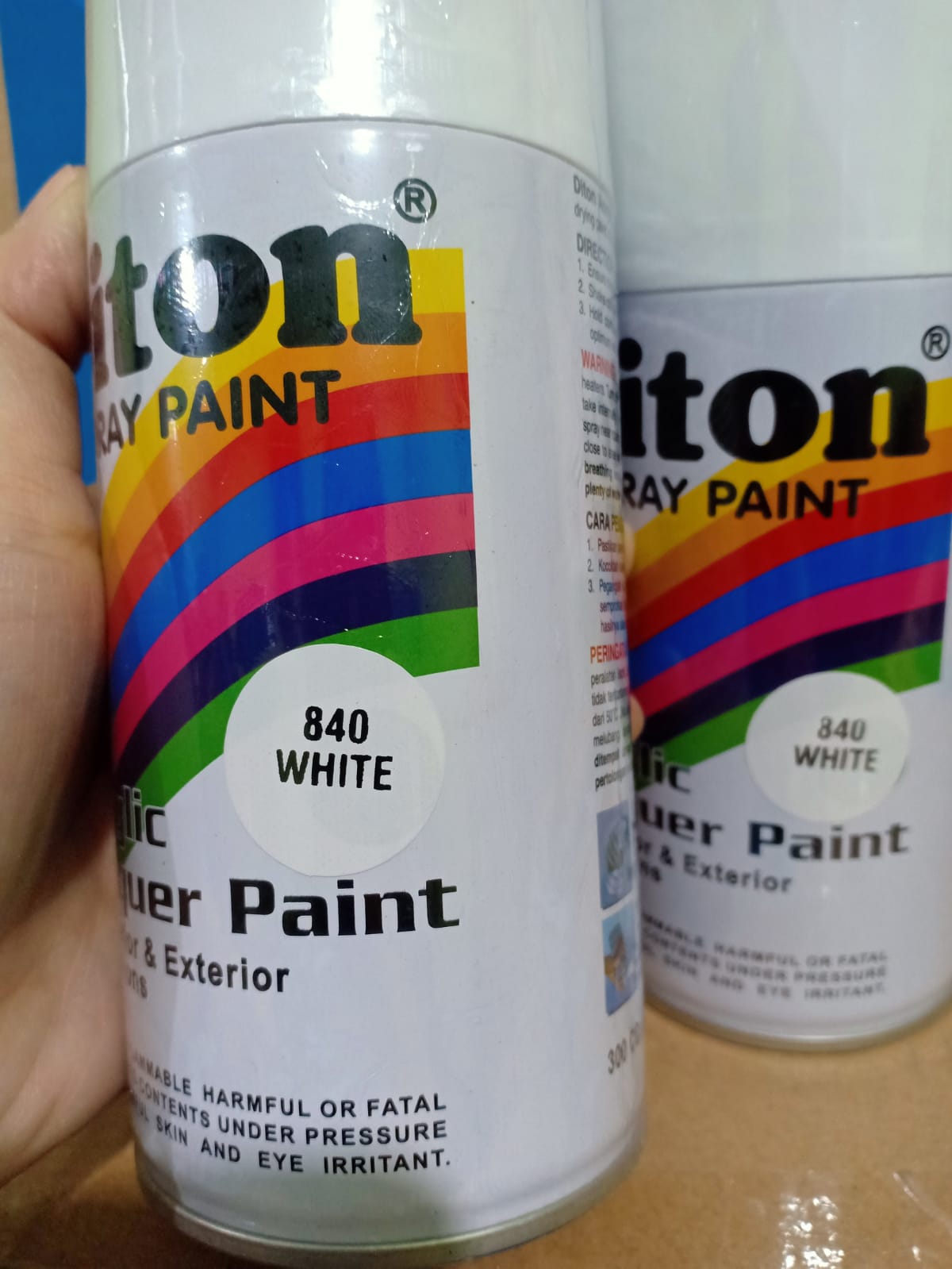 Pilok Pilox DITON Spray Paint Acrylic Lacquer Paint Warna Hijau / Green ...