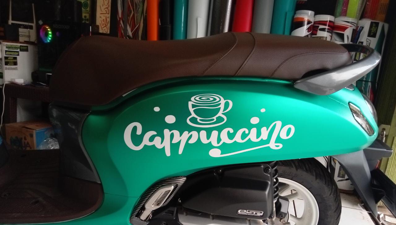 STICKER CAPPUCCINO BUAT DI ALL BODI MOTOR MATIK SCOOPY GENIO VARIASI ...