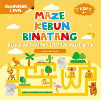 Buku Maze Hewan Di Kebun Binatang, Buku Aktivitas untuk PAUD & TK ...