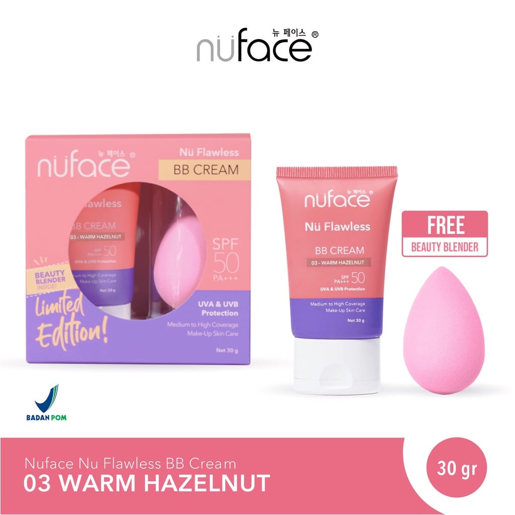 Nuface Flawless BB Cream Spf 50 PA+++Netto 30 Gr | Lazada Indonesia