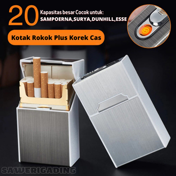 KOTAK ROKOK KEREN PLUS KOREK 20 BATANG | TEMPAT ROKOK KEREN ISI 20 ...