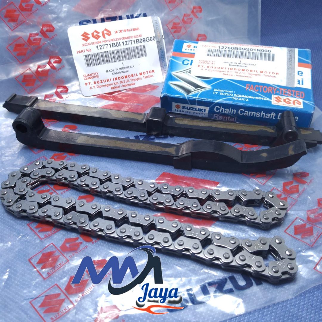 PAKET SET RANTAI KETENG KAMPRAT + KARET LIDAH TENSIONER SUZUKI SMASH ...