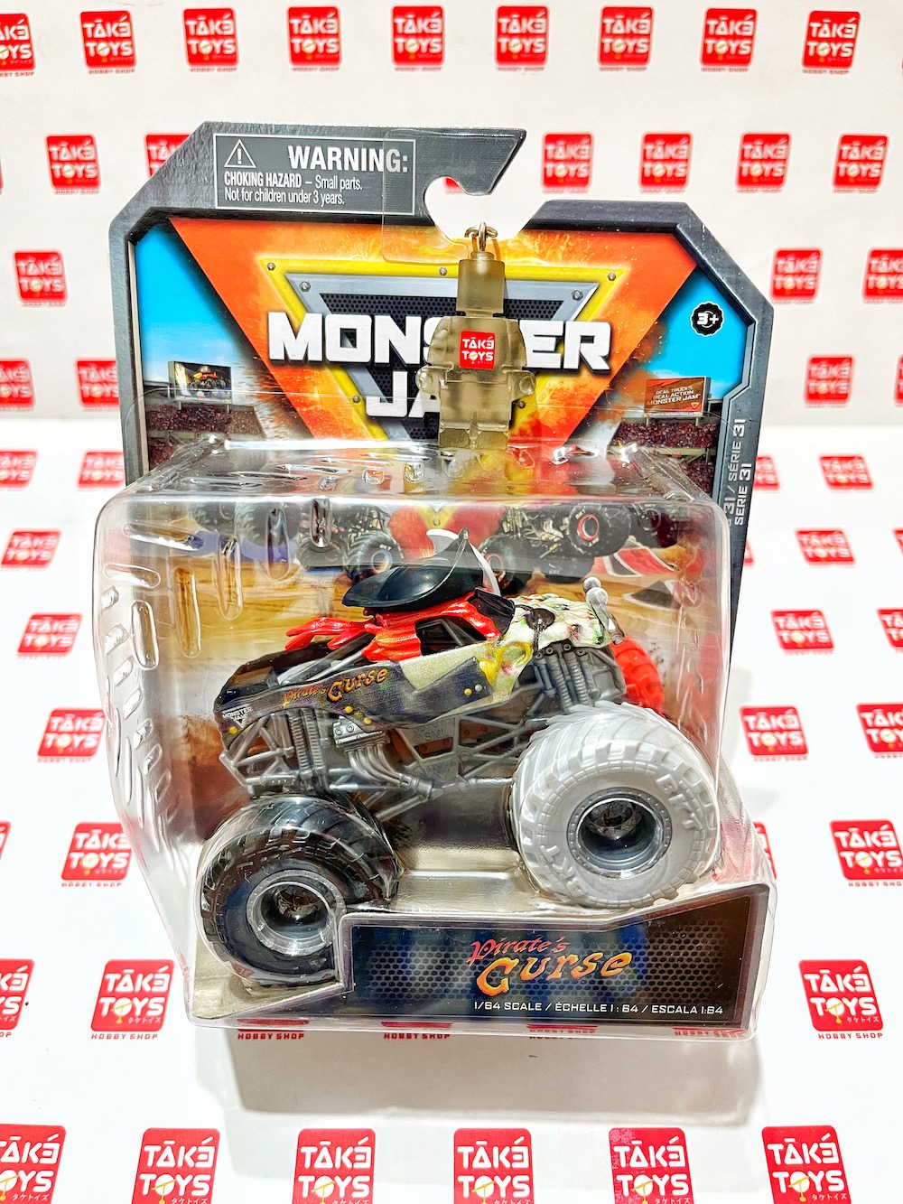 Spin Master Monster Jam - Pirate's Curse - Roda Multi Warna 1:64 Scale ...
