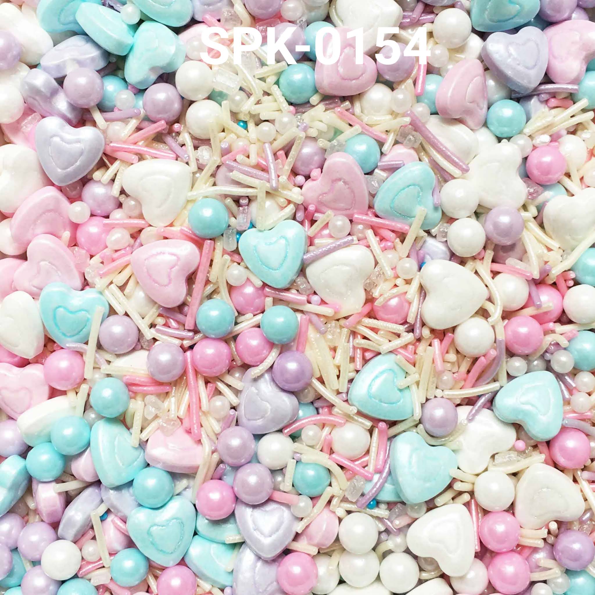 SPK-0154 Sprinkles sprinkle sprinkel 1kg 1 kilo hati warna pastel ...