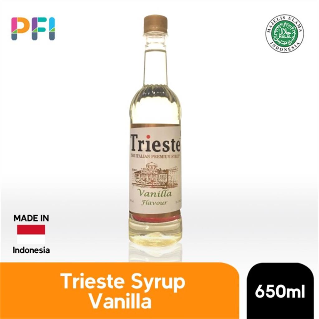 Syrup Trieste Vanilla Flavour 650ml Sirup Vanilla | Lazada Indonesia