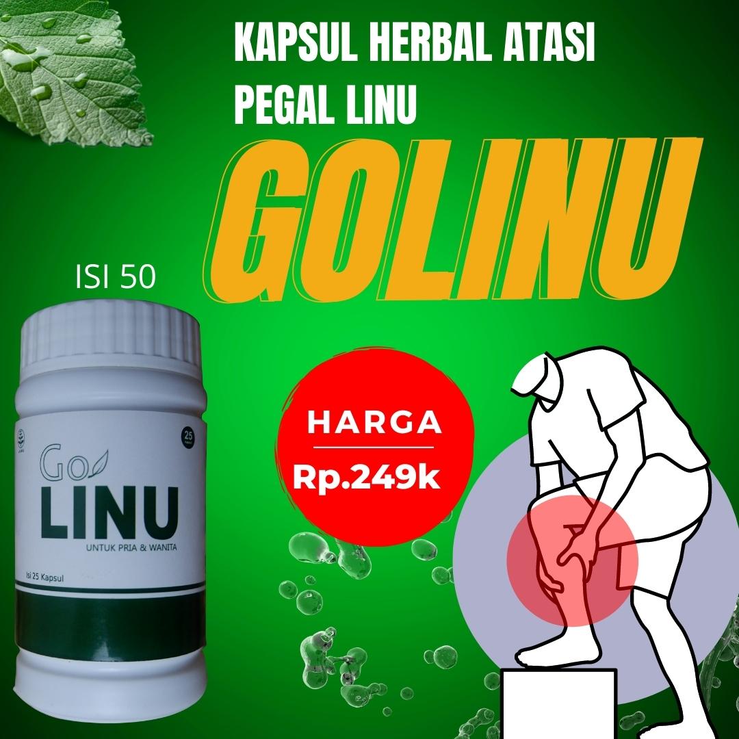 GOLINU 50 Kapsul obat herbal nyeri sendi lutut obat asam urat nyeri ...