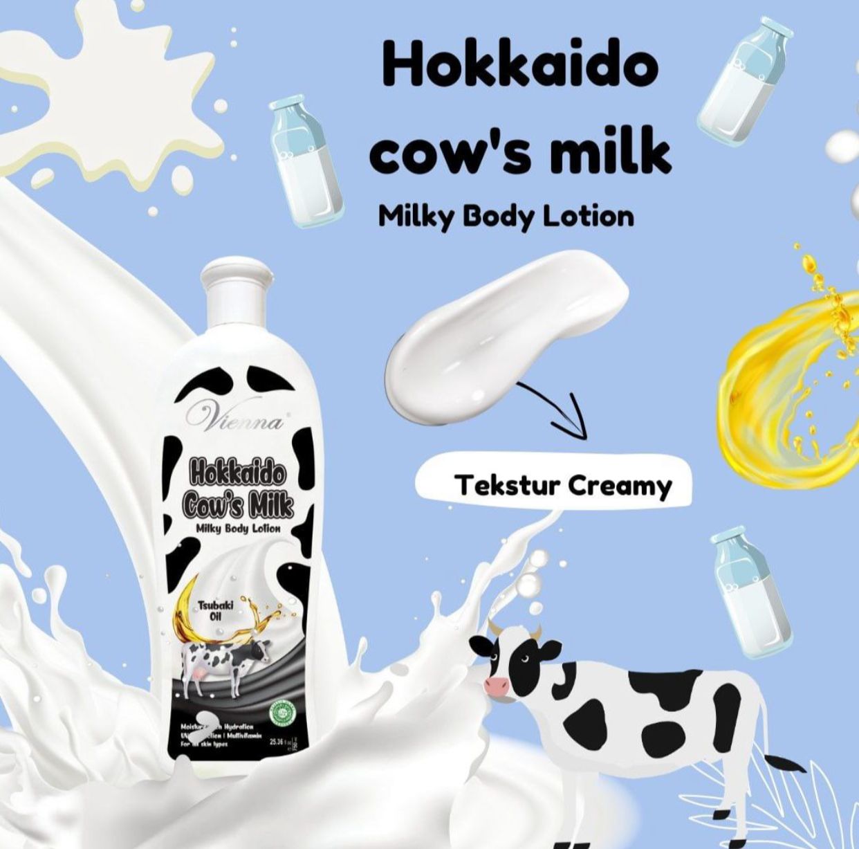 Vienna Milk Body Lotion kemasan 750ML All Variant Lengkap - Vienna Body ...