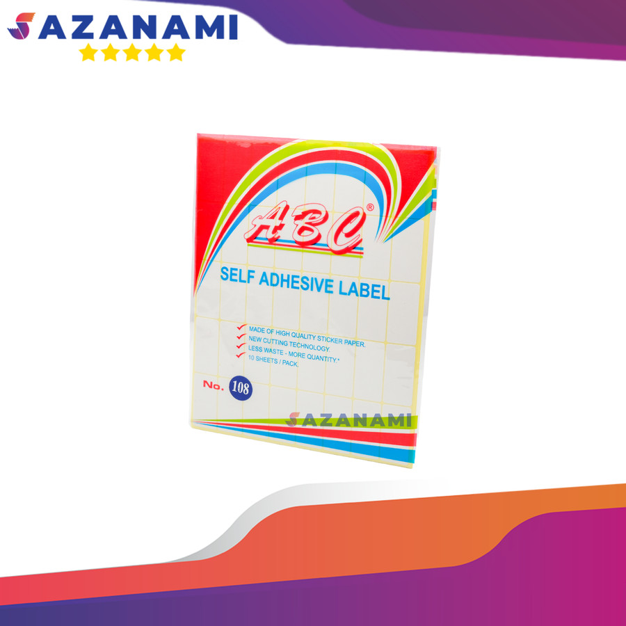 ABC LABEL 108 STIKER LABEL SELF ADHESIVE LABEL LABEL UNDANGAN | Lazada ...