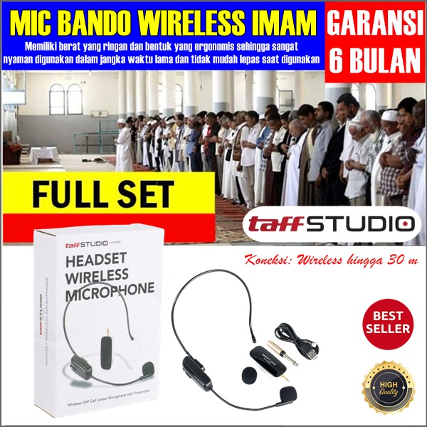 Promo Mic Wireless Untuk Imam Masjid Bando Microphone Imam Masjid ...