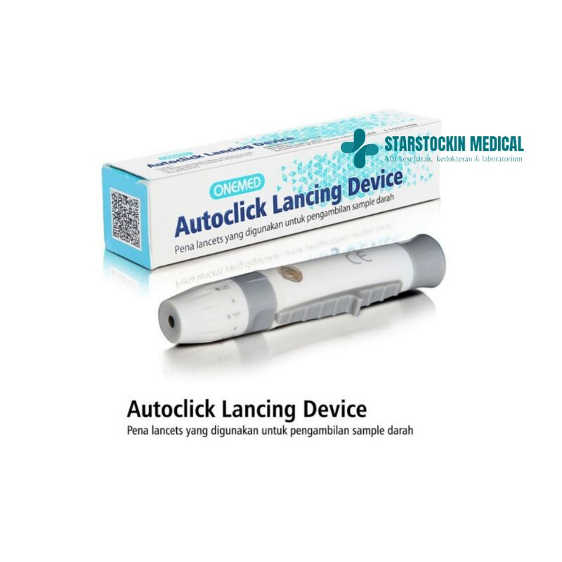 Pena Lancet Device Onemed Autoclick Lancing Devices Alat Pengambilan ...