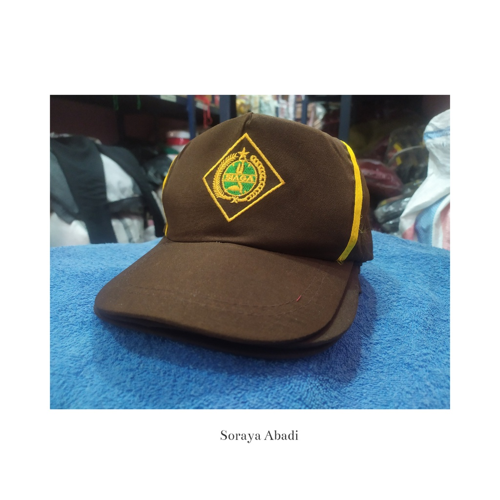 TOPI SIAGA PRAMUKA BORDIR PITA KUNING | Lazada Indonesia