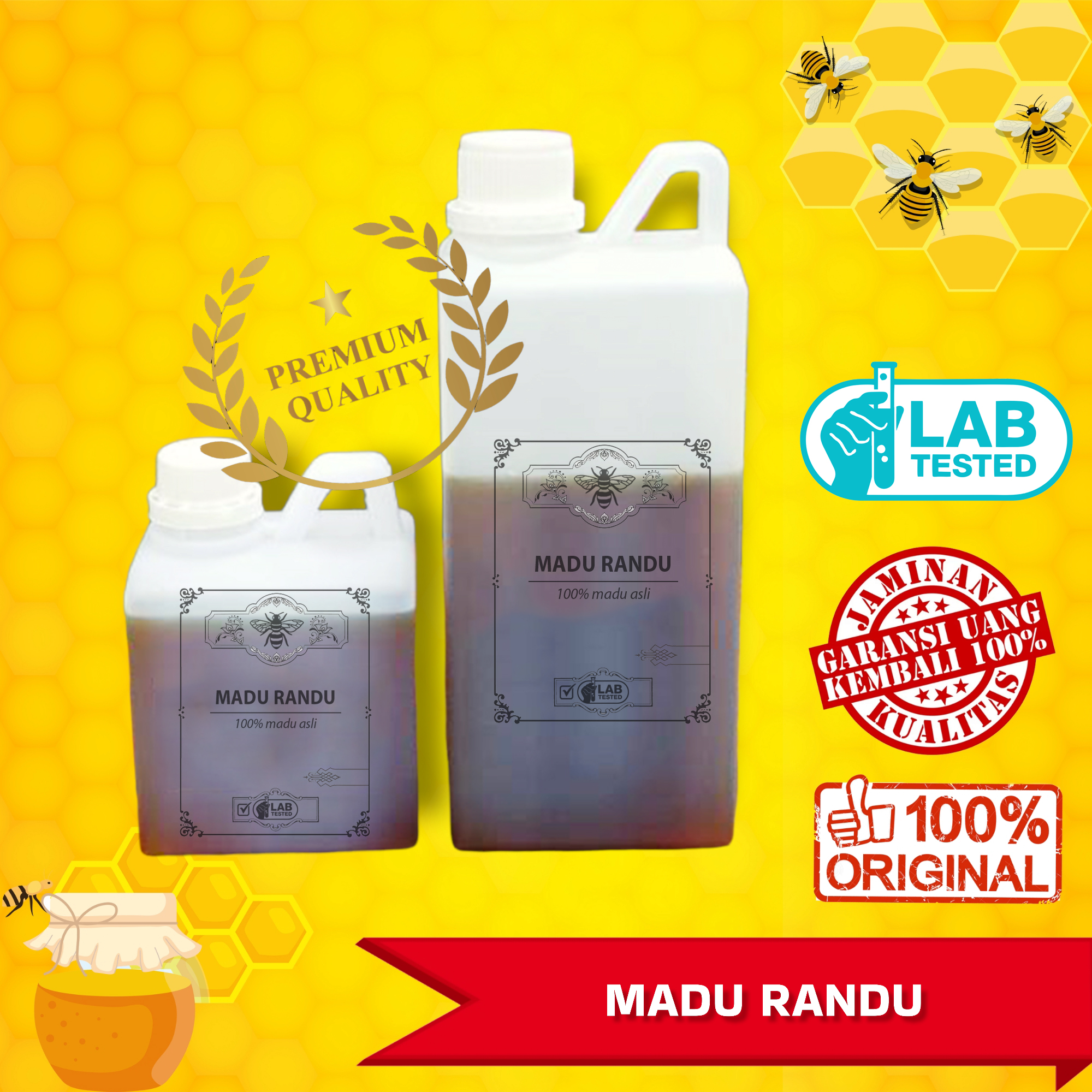 Madu Randu [Murni] kemasan 500gr dan 1kg | Lazada Indonesia