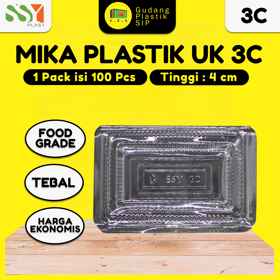 Mika Kue UK 3C Bening isi 100 / Food Grade | Lazada Indonesia