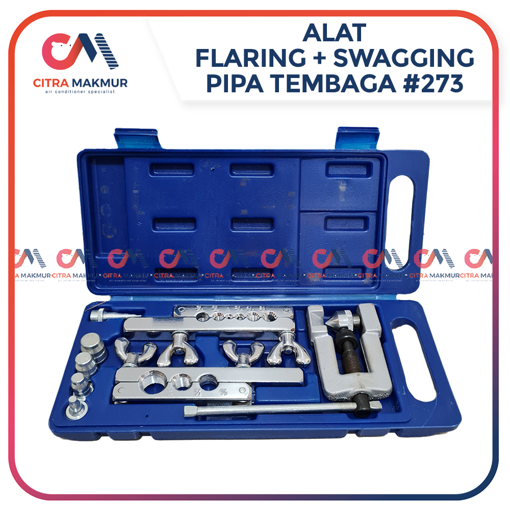 Flaring Pipa AC Tools Tembaga Set Swagging Tap Kulkas Alat Pasang AC ...
