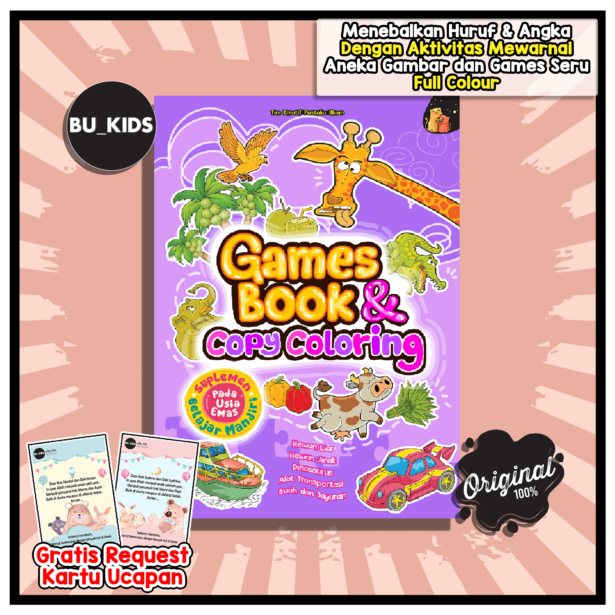 Buku Aktivitas Anak Belajar Membaca Menulis Berhitung Mewarnai Games ...