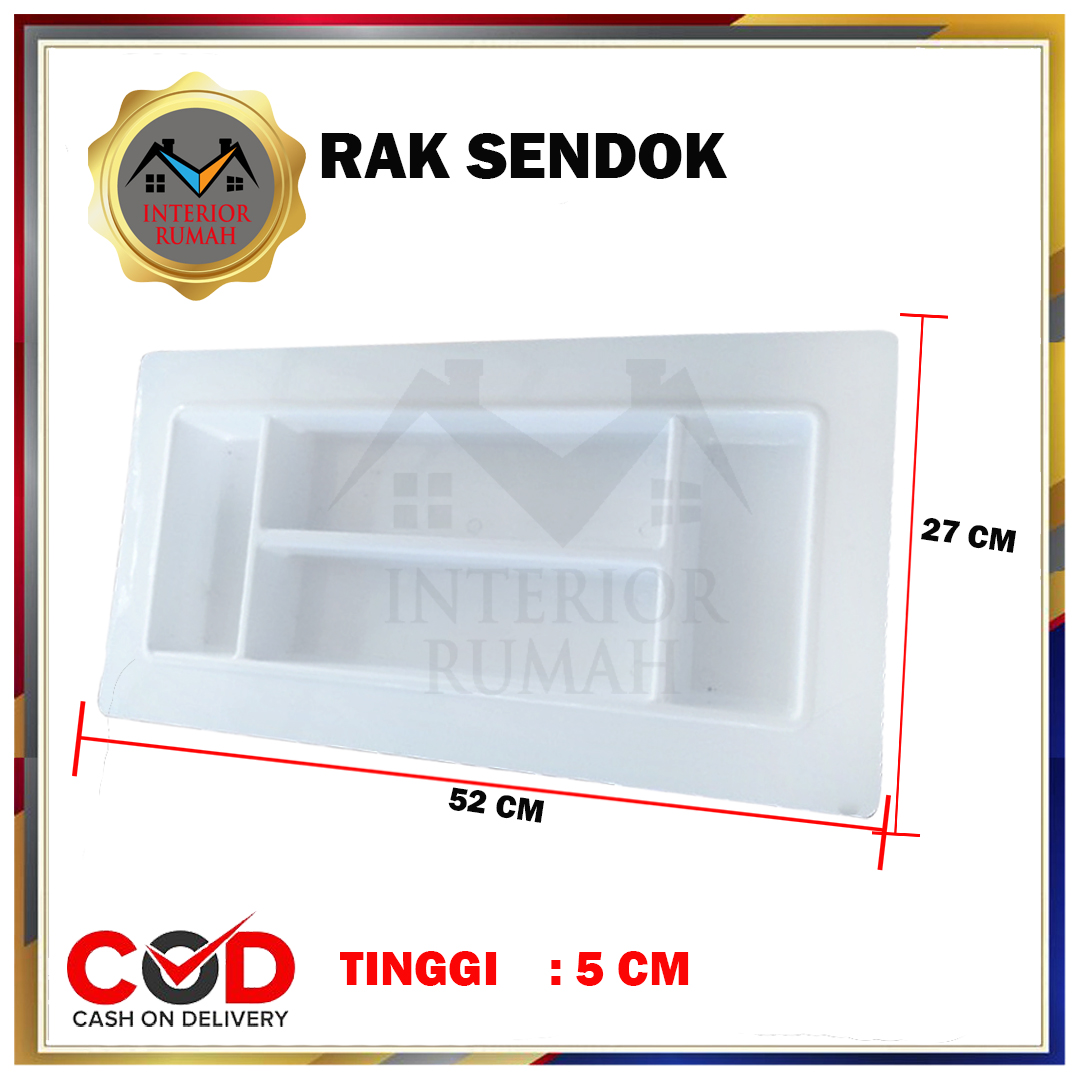 Rak Sendok / Drawer Kecil Plastik 52 x 27 x 5 cm | Lazada Indonesia