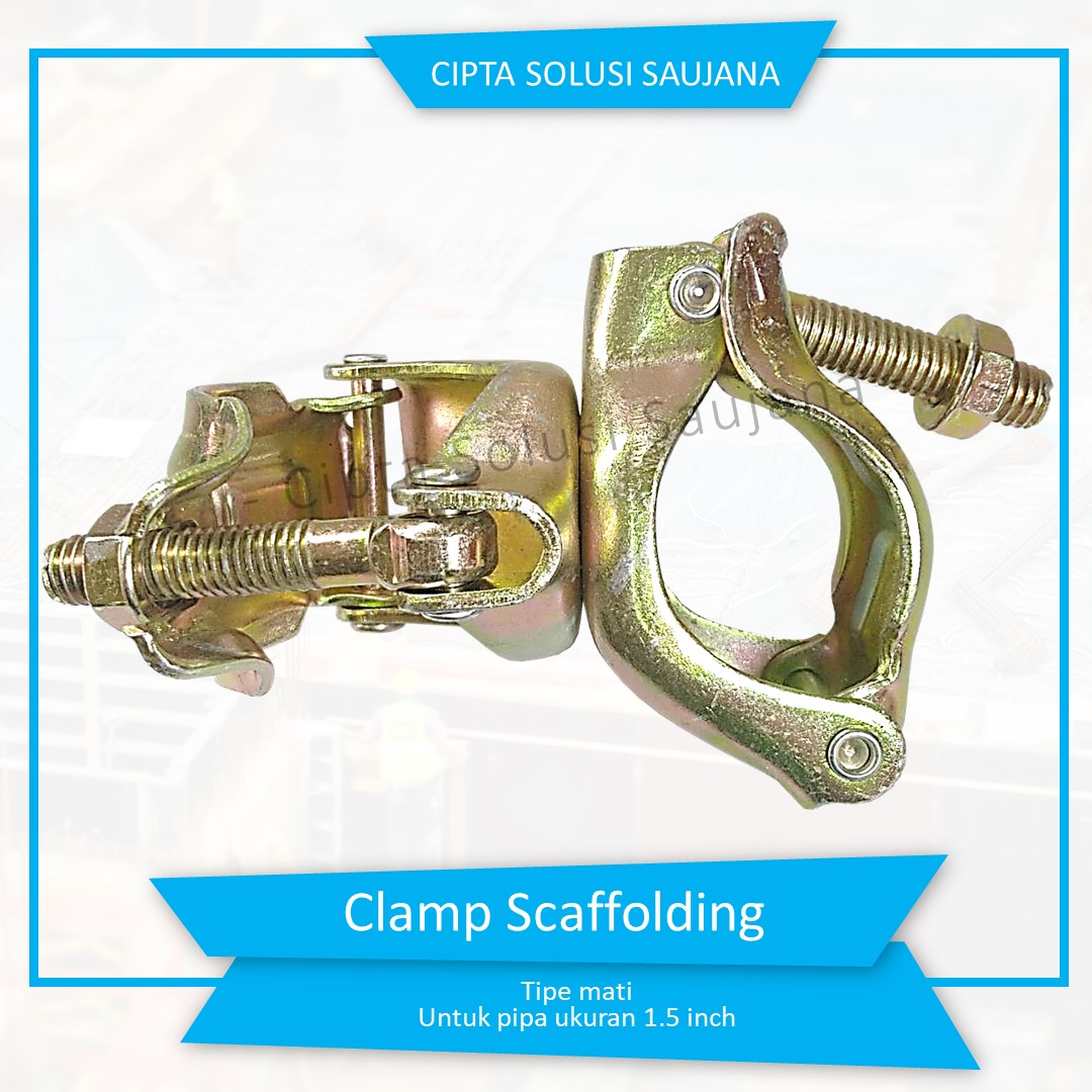 KLEM STEGER MATI KLEM PIPA SCAFOLDING SKAFOLDING BRAKET PIPA 1.5 INCH FIXED SCAFFOLDING CLAMP ...