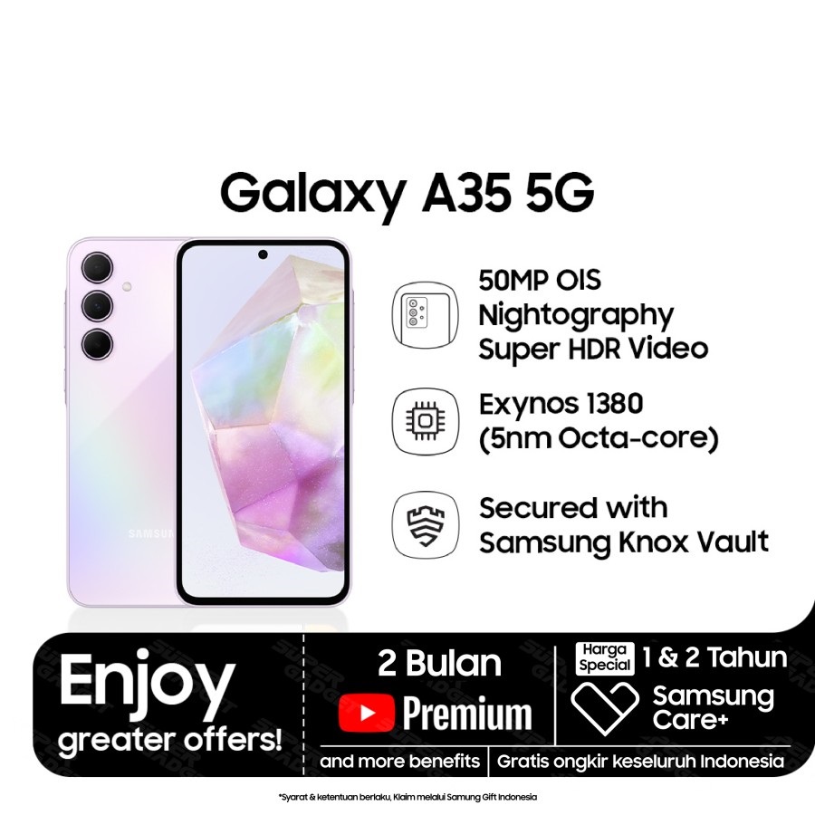 Samsung Galaxy A35 5G 8/256GB - Garansi Resmi | Lazada Indonesia