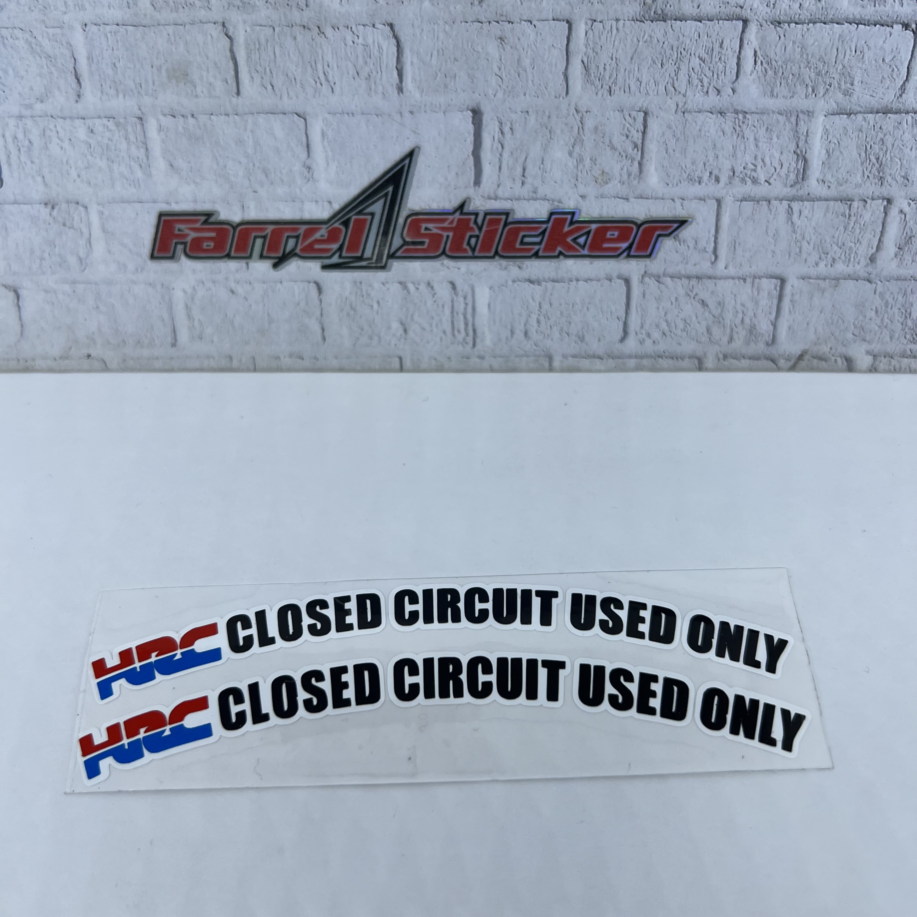 stiker velg sticker hrc closed circuit used only | Lazada Indonesia
