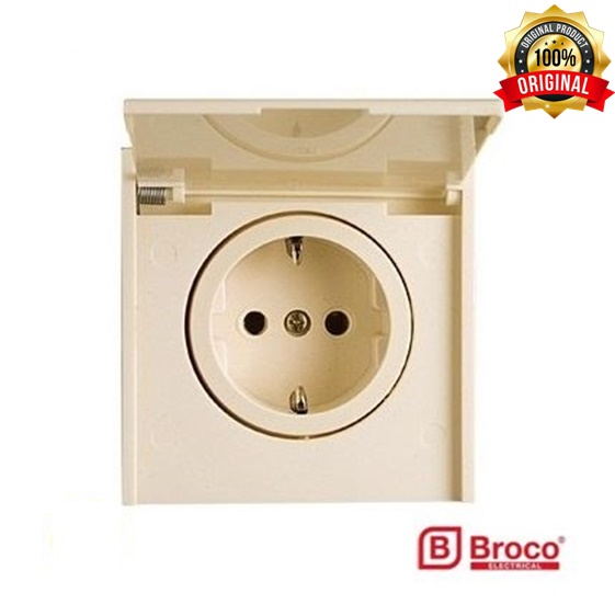 Stop kontak Stopkontak Tutup Broco 6122 IB Inbow model tanam - Socket ...