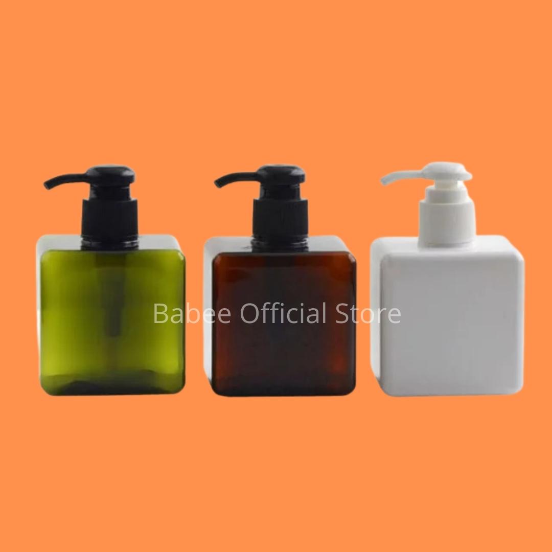 BABEE - BOTOL SABUN CAIR AESTHETIC 250ML / BOTOL PUMP KOTAK PLASTIK ...