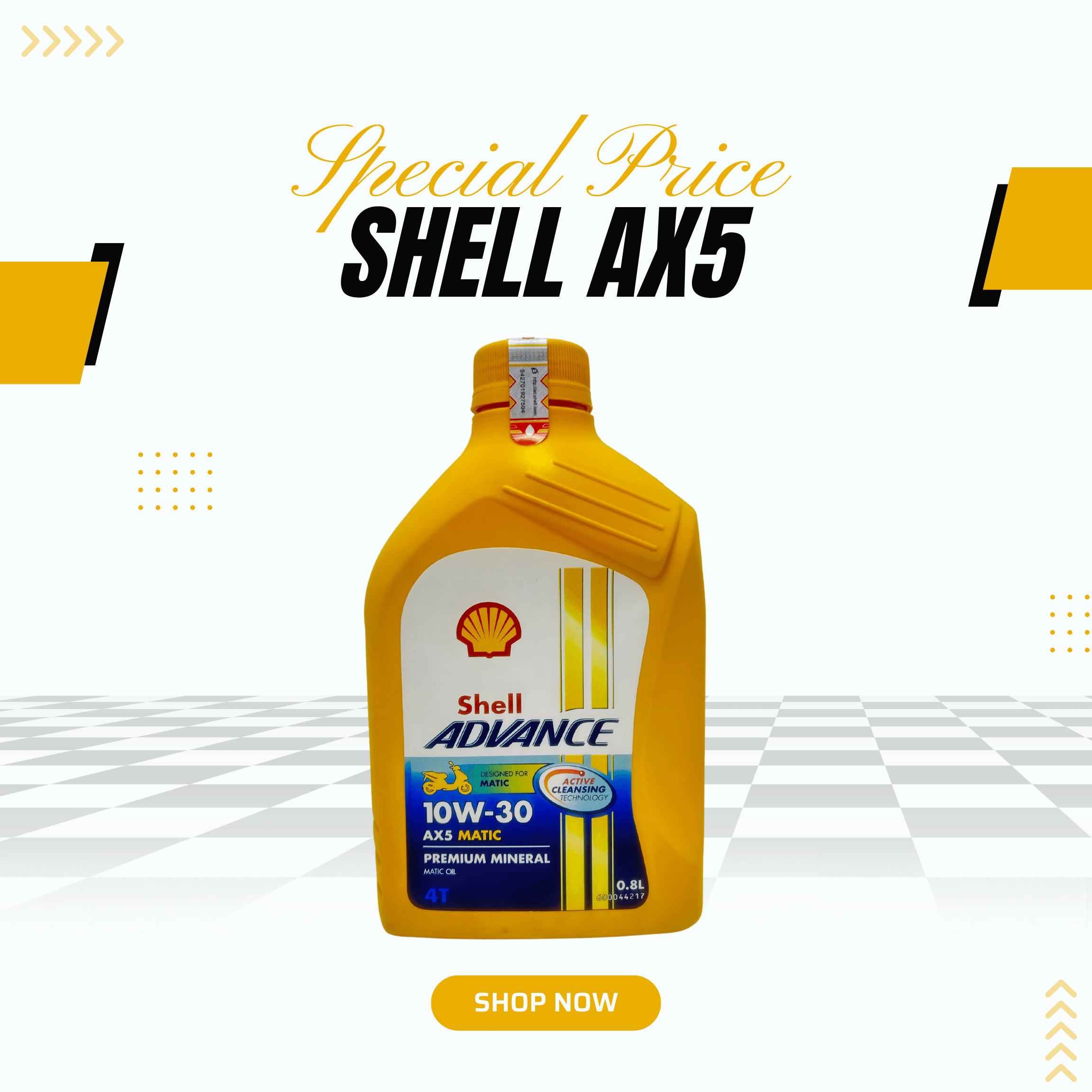 Oli Motor Matic Shell Advance AX5 10-30W 800ml | Lazada Indonesia