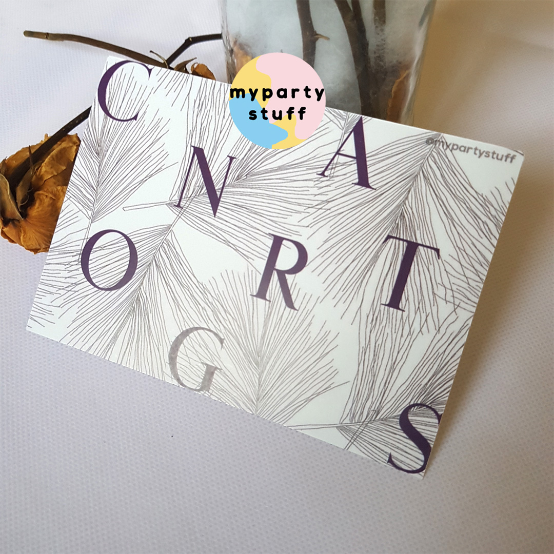 Kartu Ucapan Greeting Card A6 - Congratulations / Selamat Perayaan ...