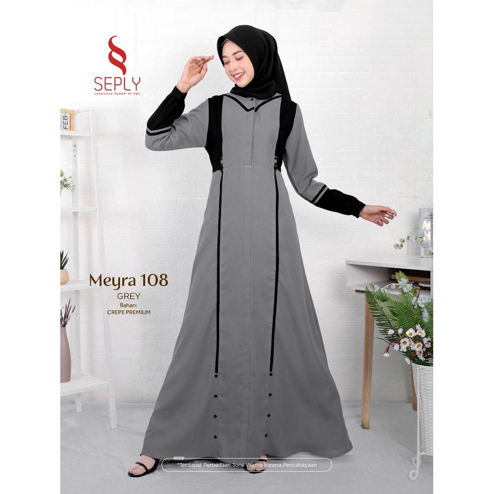 GAMIS SEPLY MEYRA 108 GREEN NAVY GREY NEW MODEL 2022 | Lazada Indonesia