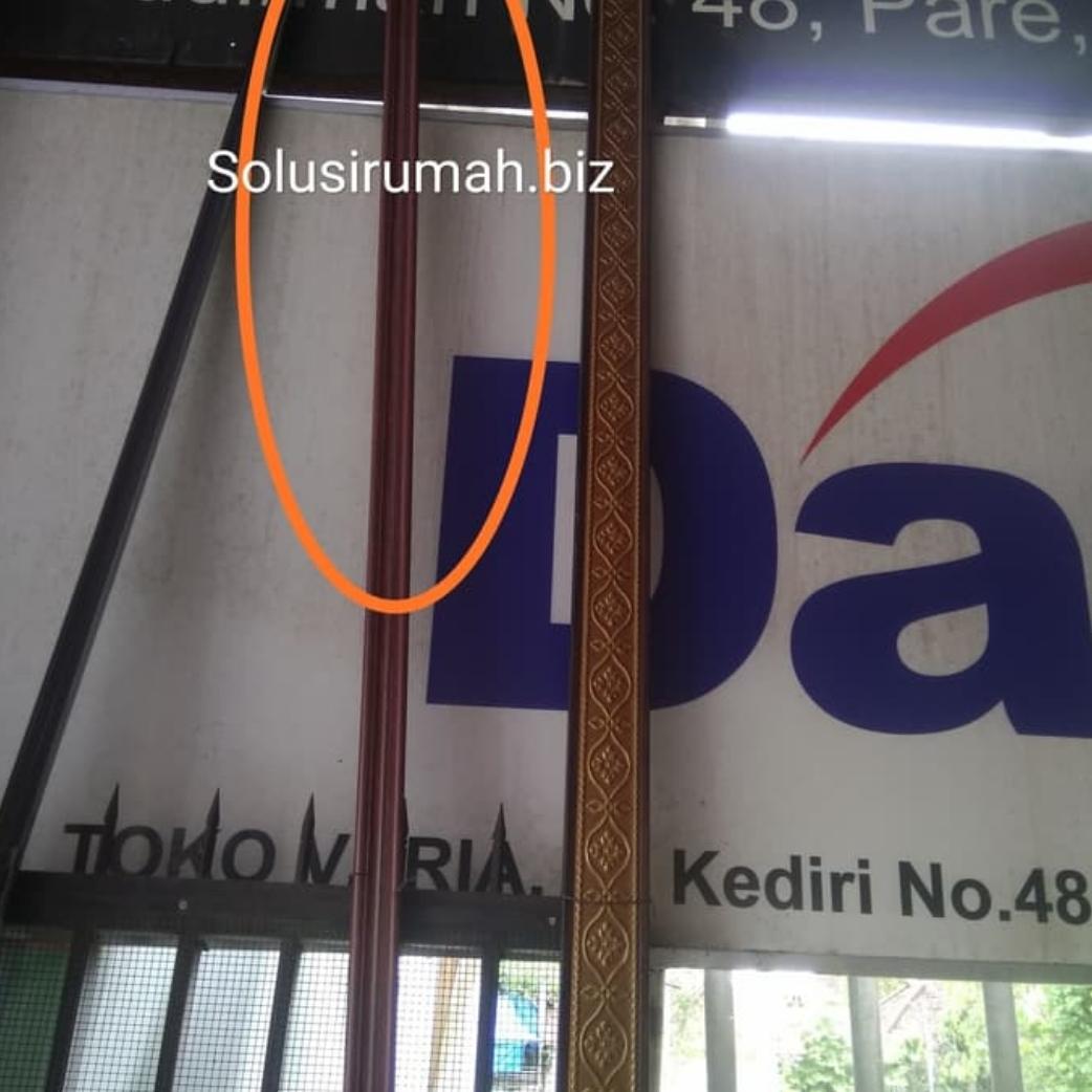 LIST PVC SUDUT PROFIL 3x3cm panjang 1M WARNA KAYU LIS PLAFON | Lazada ...