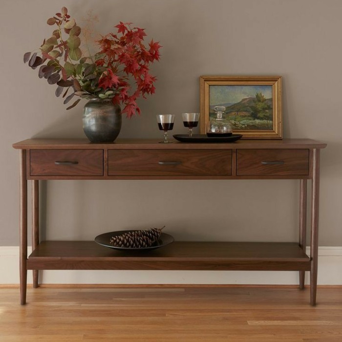 Meja Hias Ruang Tamu Model Minimalis, Meja Konsul Kayu Jati | Lazada ...