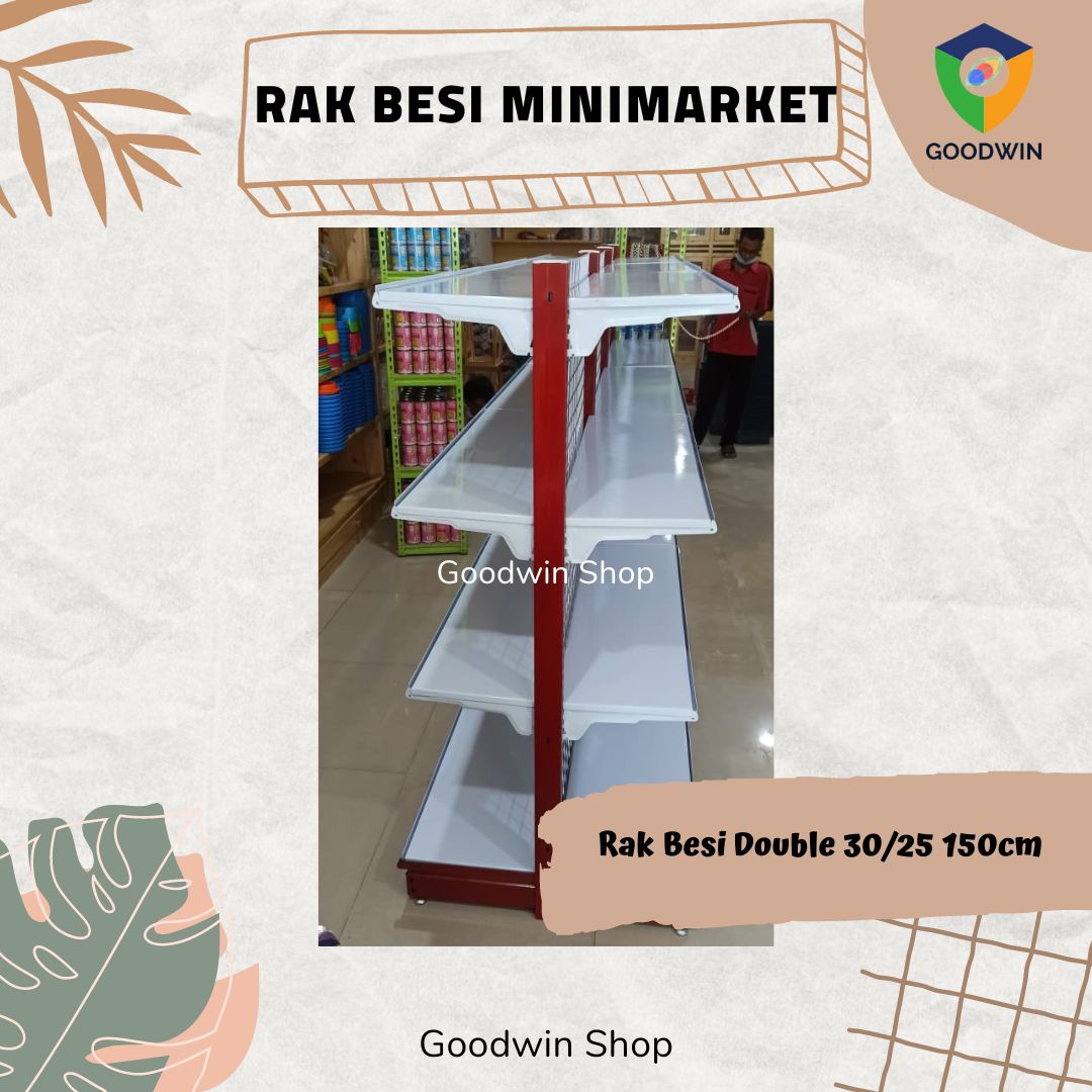 Rak Supermarket.Rak Swalayan.Rak Toko.Rak Besi Double Shelving.Rak ...