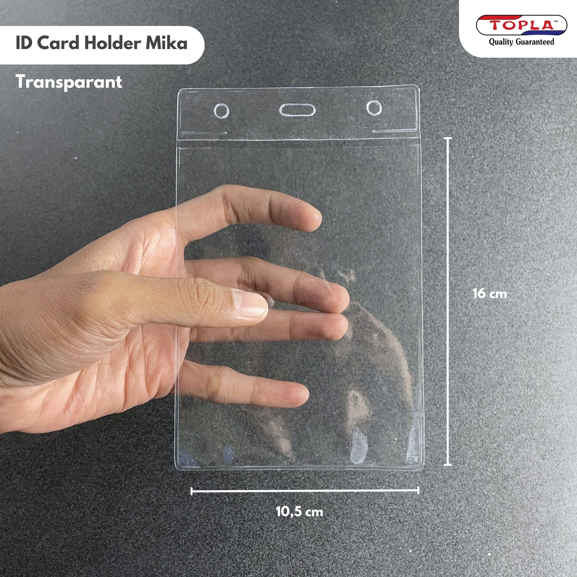 10 Pcs ID Card Mika Plastik Transparan Mika Card Holder Panitia Nama Anggota Mika Plastik ...
