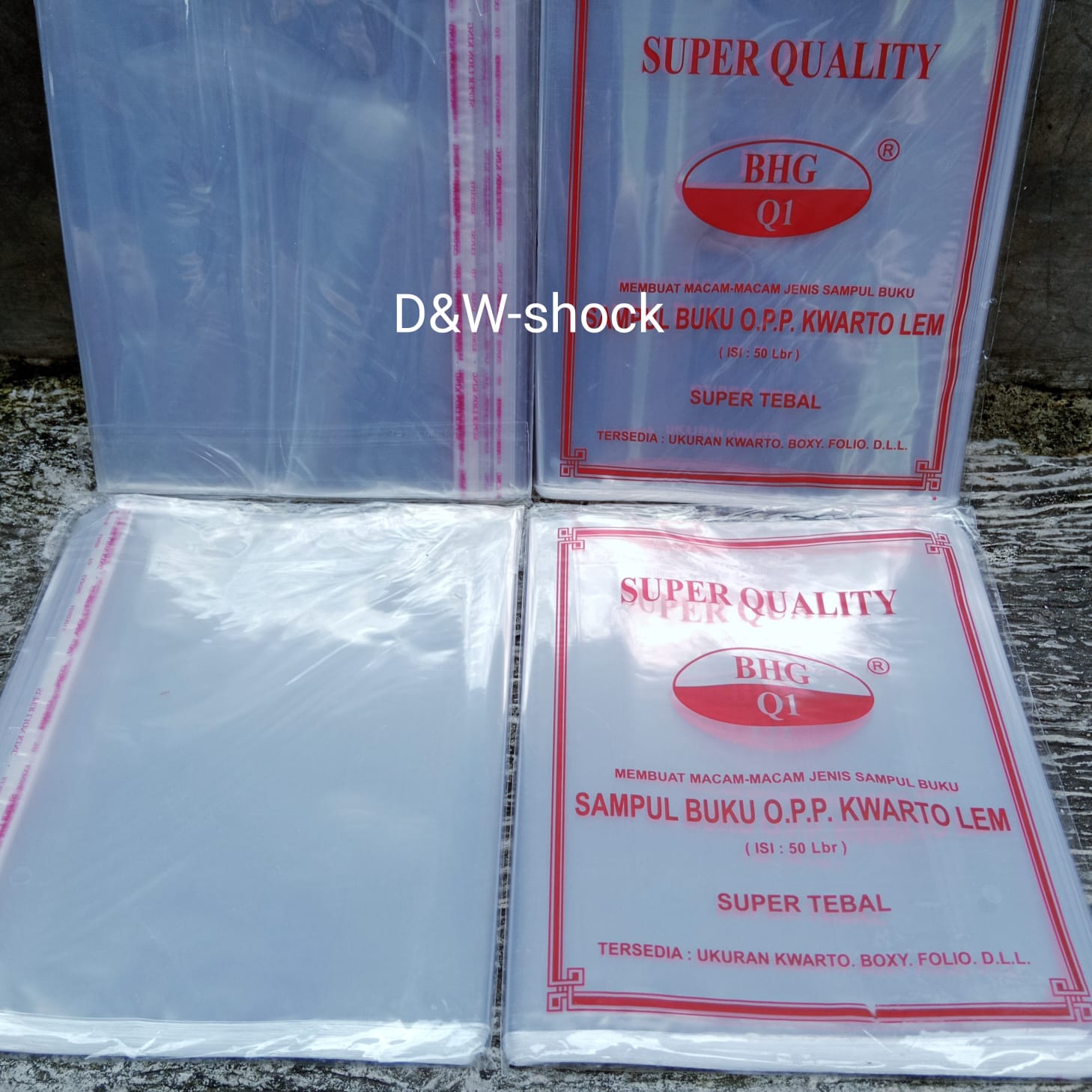 Sampul Plastik Lem Sampul Buku Ukuran Kwarto Sampul Bhg 1 Pak Isi