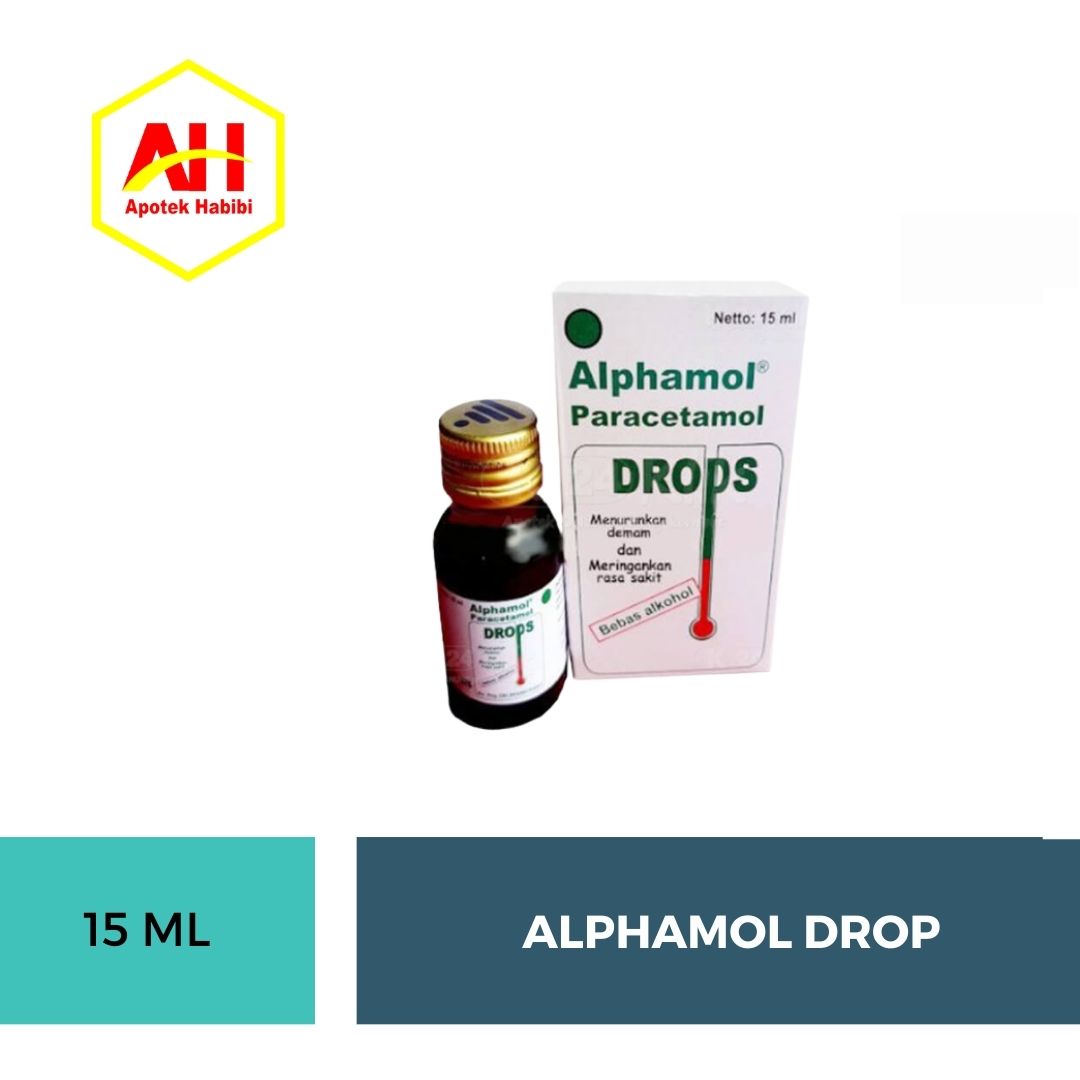 Alphamol Drops 15 ml, syrup 60ml mengobati demam dan nyeri pada anak ...