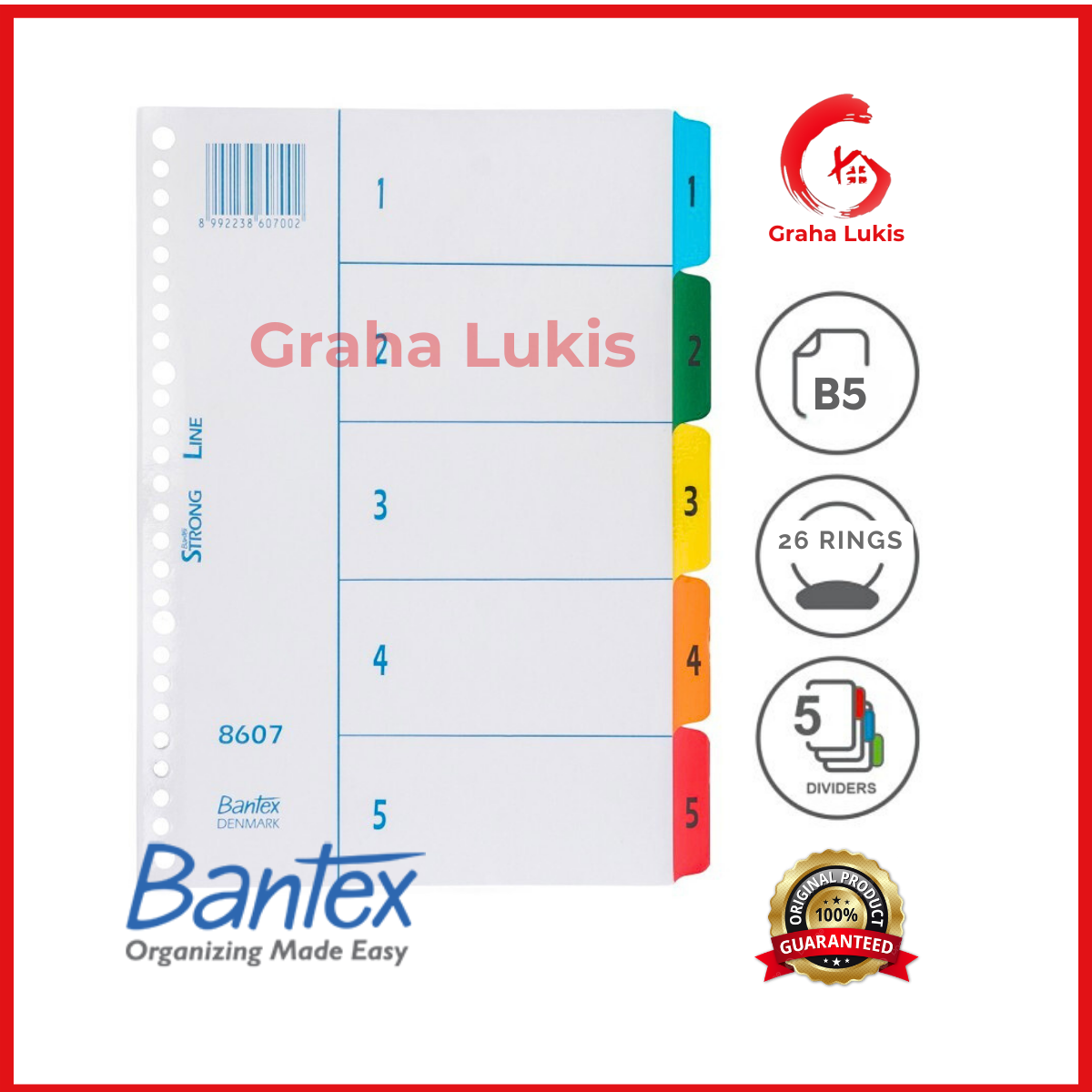 Bantex Pembatas Binder Mylar A5 dan B5 | Lazada Indonesia