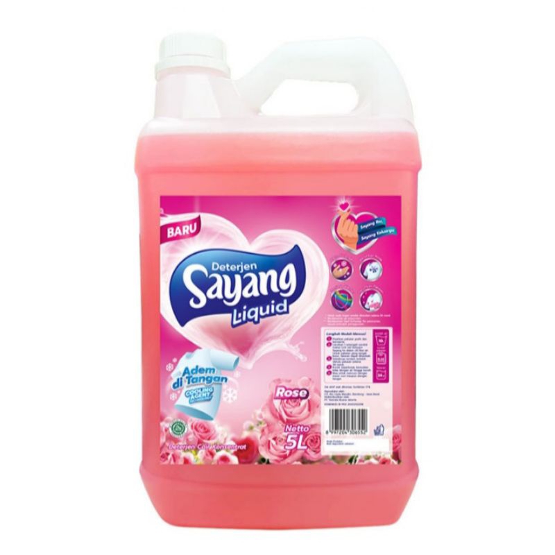 Sayang Deterjen Cair Rose Jerigen 5 Liter | Lazada Indonesia