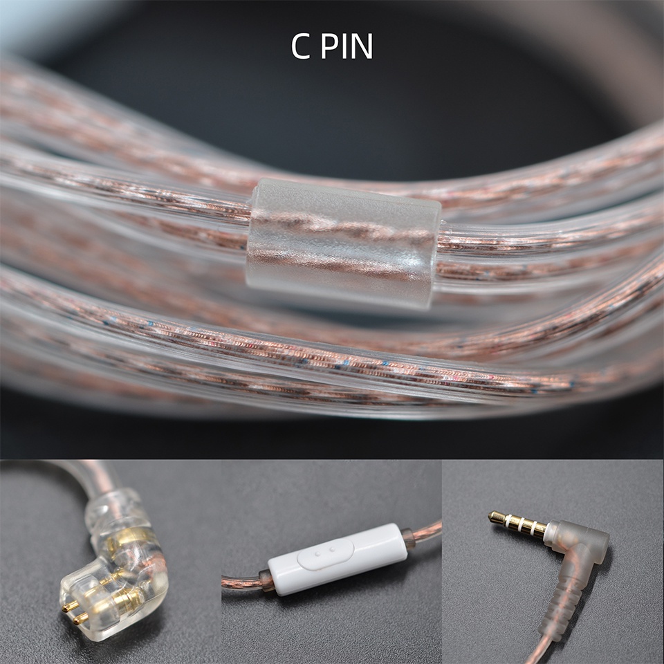 Kabel KZ Pin B Pin C Type B/C Kabel KZ 0.75Mm Kabel Headphone Pengganti ...