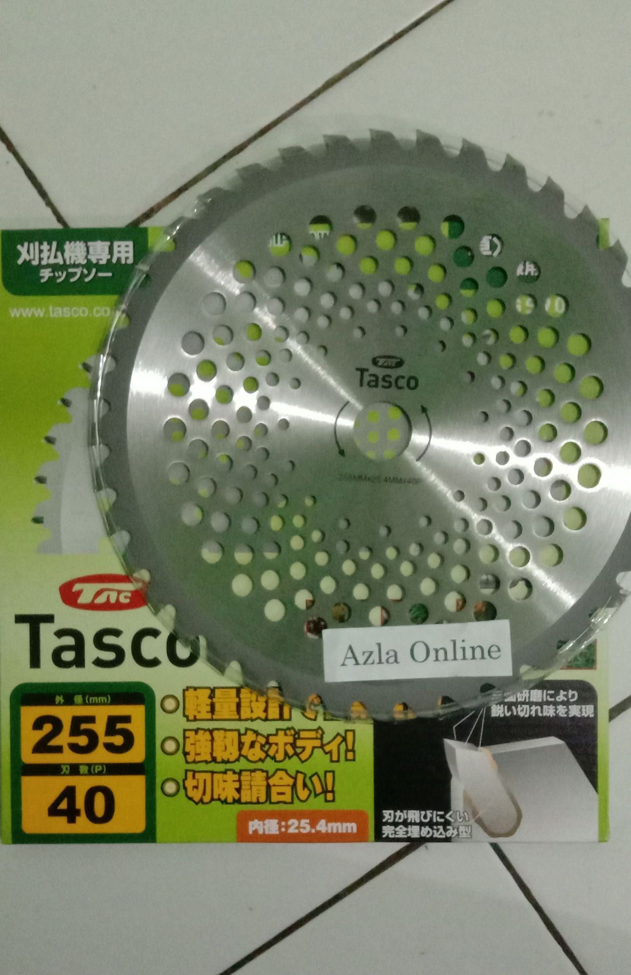 Mata Pisau Mesin Potong Rumput Gendong Bulat 40 Mata Tasco / Tanaka ...