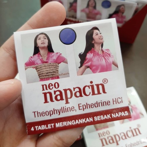 NEO NAPACIN 4'S MENGATASI ASMA / OBAT ASMA / NEO NAPACIN TABLET ...
