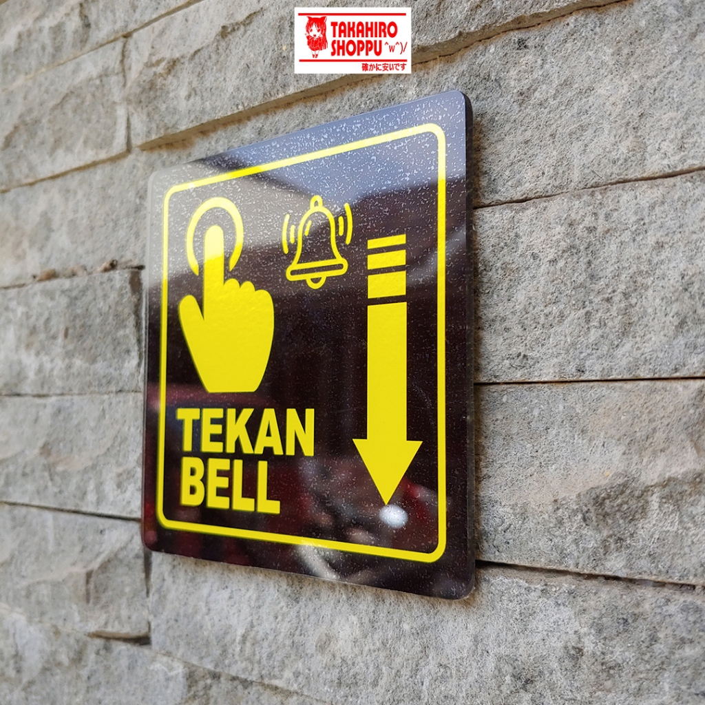 Papan Tanda Bell Akrilik / Sign Board Bell Akrilik Outdoor Waterproof | Lazada Indonesia