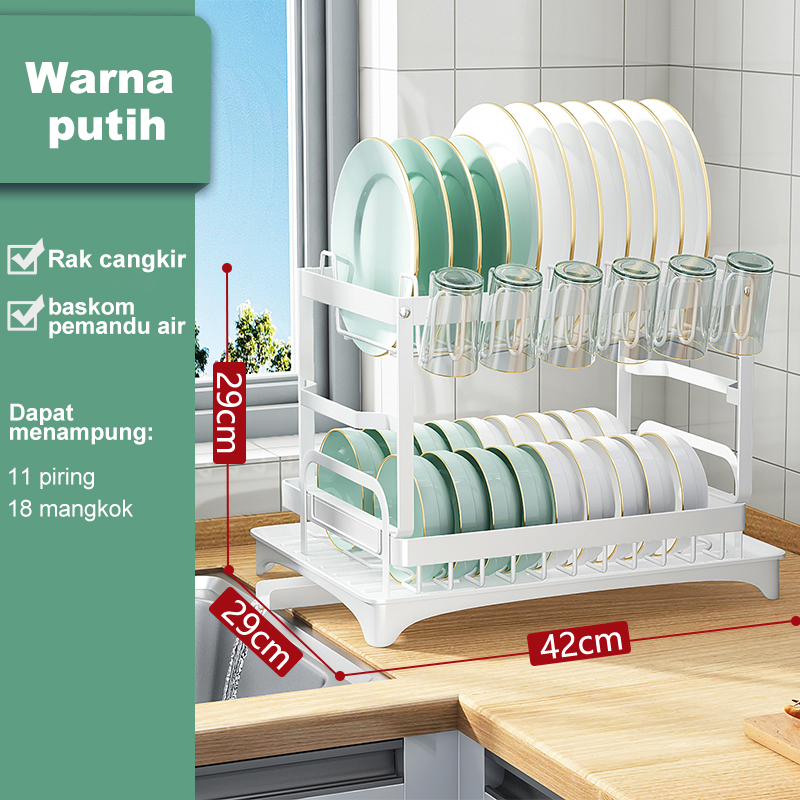 Rak Piring Dapur Stainless Steel Rak Peniris Rak Pengering Piring Rak ...
