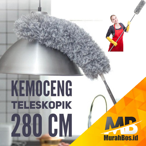 Kemonceng Teleskopik Microfiber Panjang 280 CM - Kemoceng Multifungsi ...