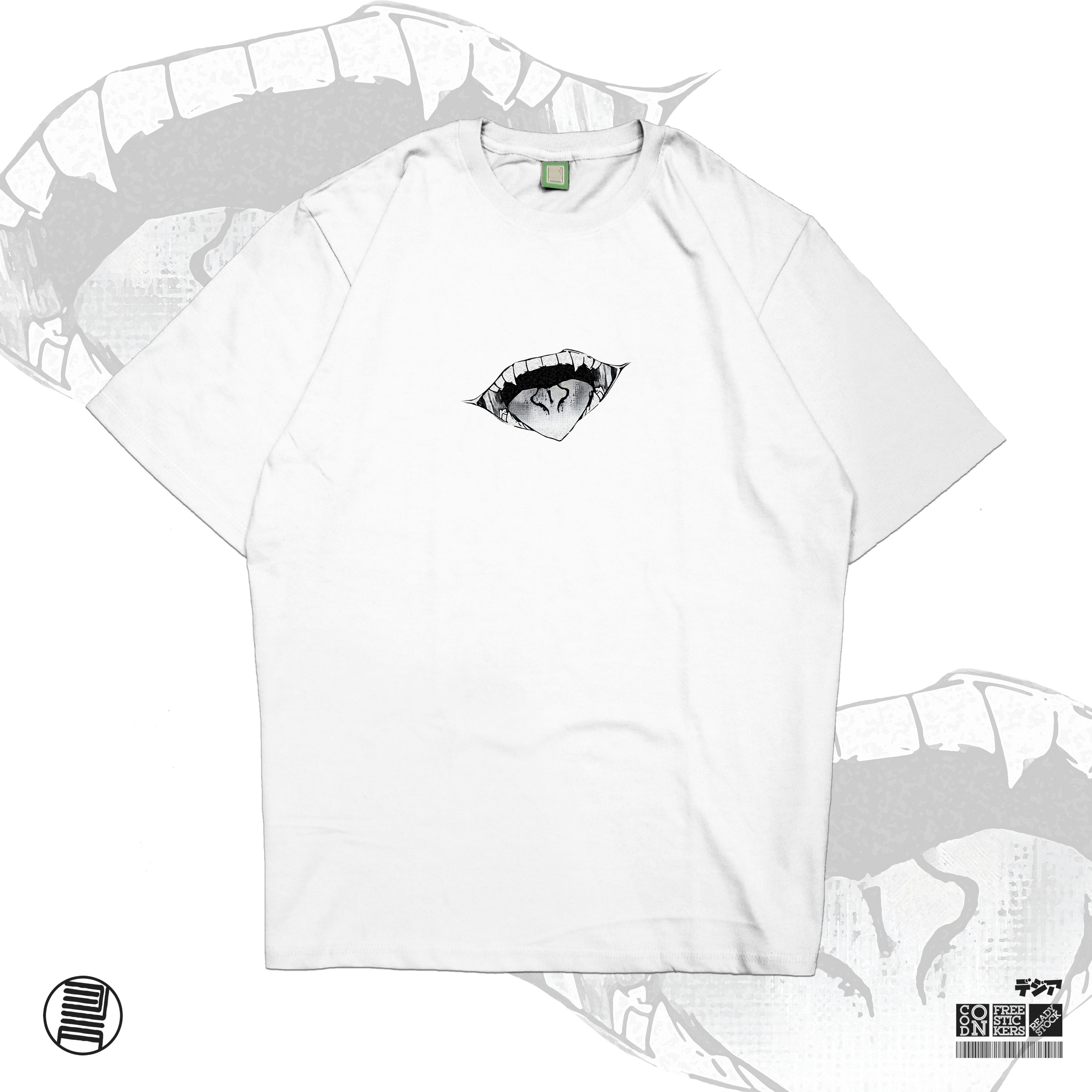 T-Shirt Sukuna Mouth Jujutsu Kaisen Manga Anime Wibu Japanese Baju ...