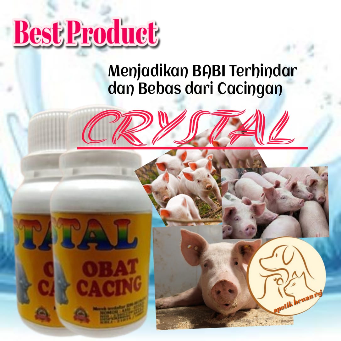 OBAT CACING HEWAN BABI CRYSTAL OBAT CACING BABI Cair 120ML | Lazada ...