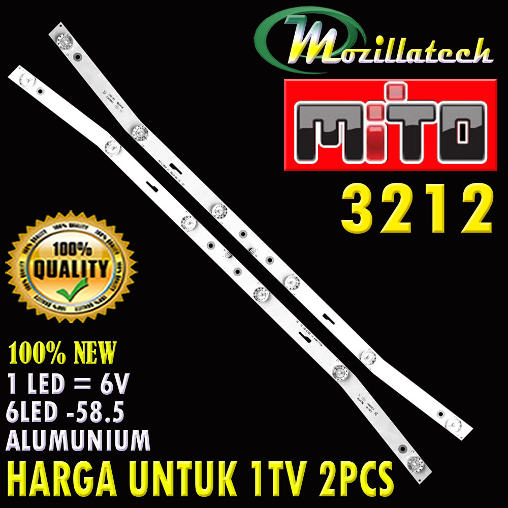 LED BACKLIGHT MITO 3212 BACKLIGHT MITO 6V 6K 6 KANCING | Lazada Indonesia