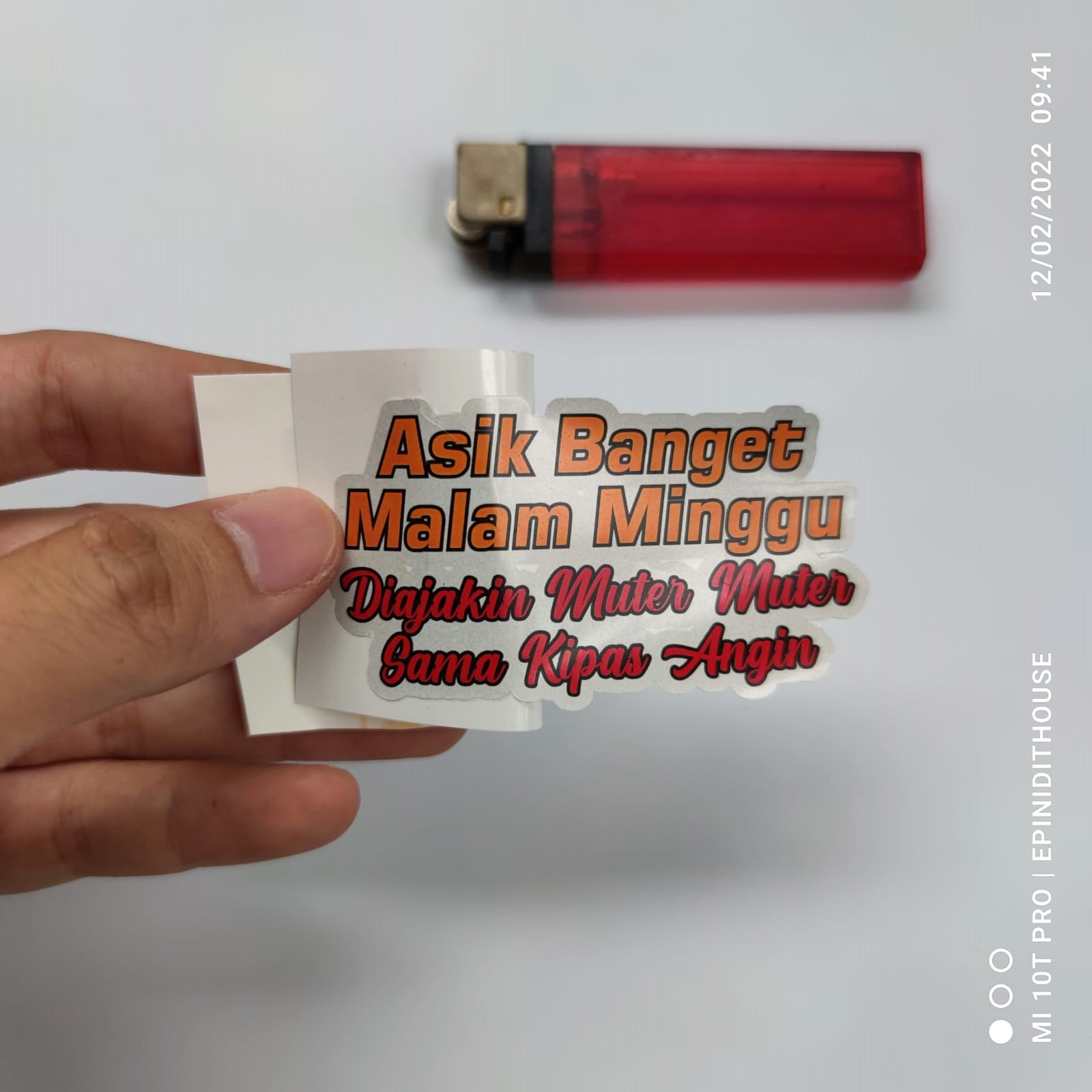 Stiker Asik Malam Minggu Kata Lucu Humor Viral Plesetan Meme Motor HP ...