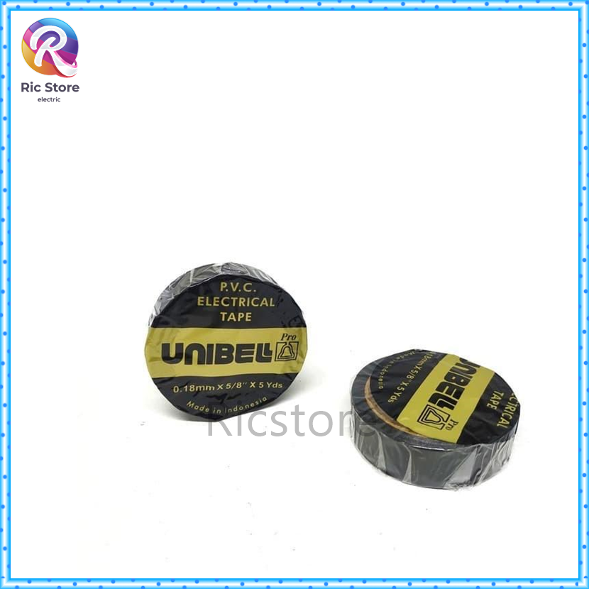 Ricstore Isolasi kabel listrik pvc hitam kecil Unibel | Lazada Indonesia