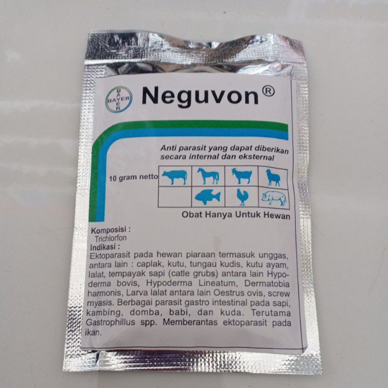BAYER NEGUVON Obat Pembasmi Parasit Kutu Nyamuk Lalat Tungau ...